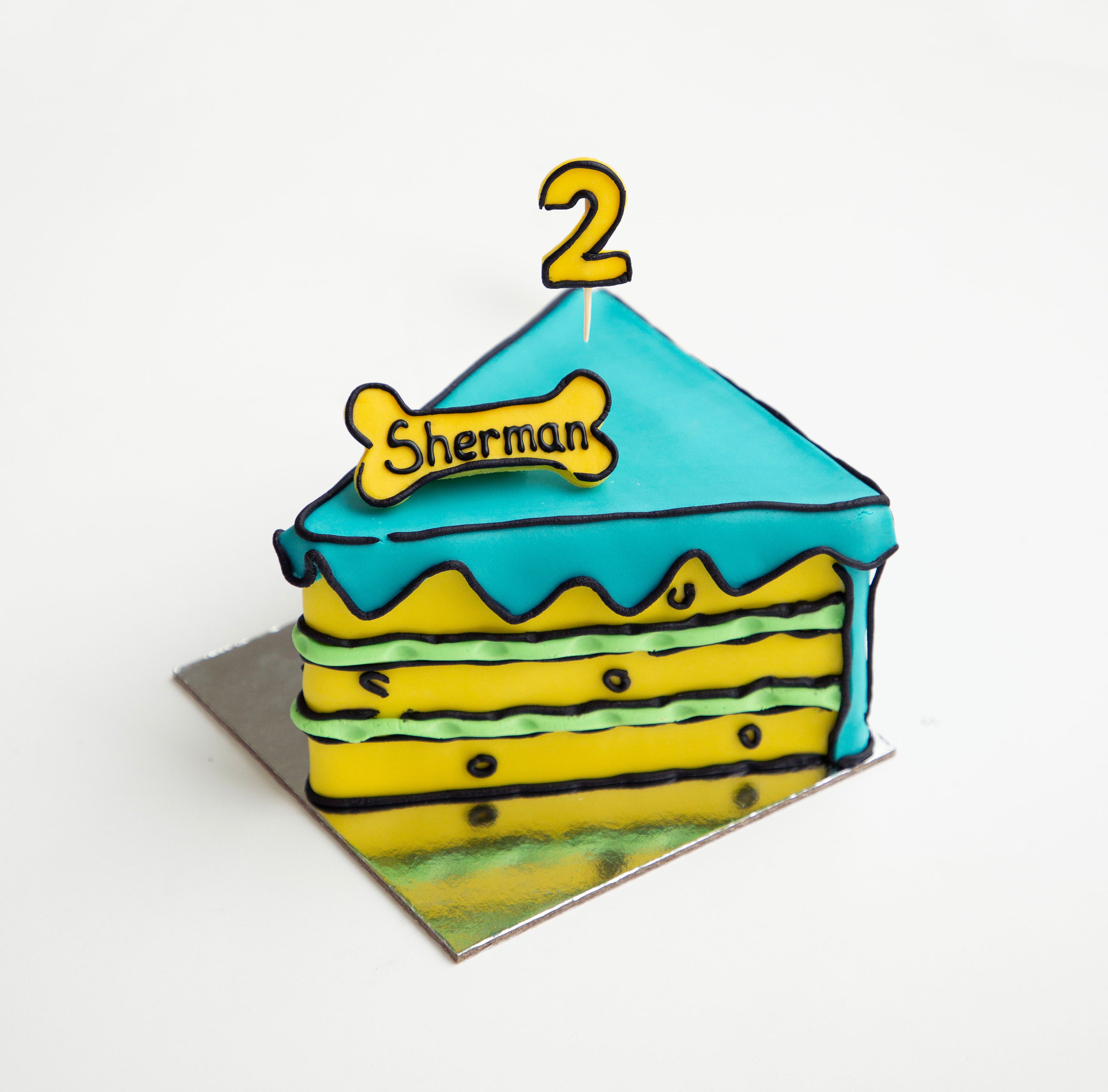 Dog Birthday Cake - Comic Cake – golden BARKery